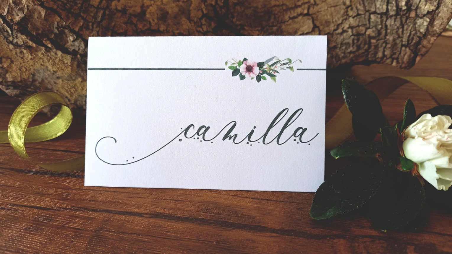 Custom Placeholder Cards Stationery Design Placesign Graphic - Etsy UK