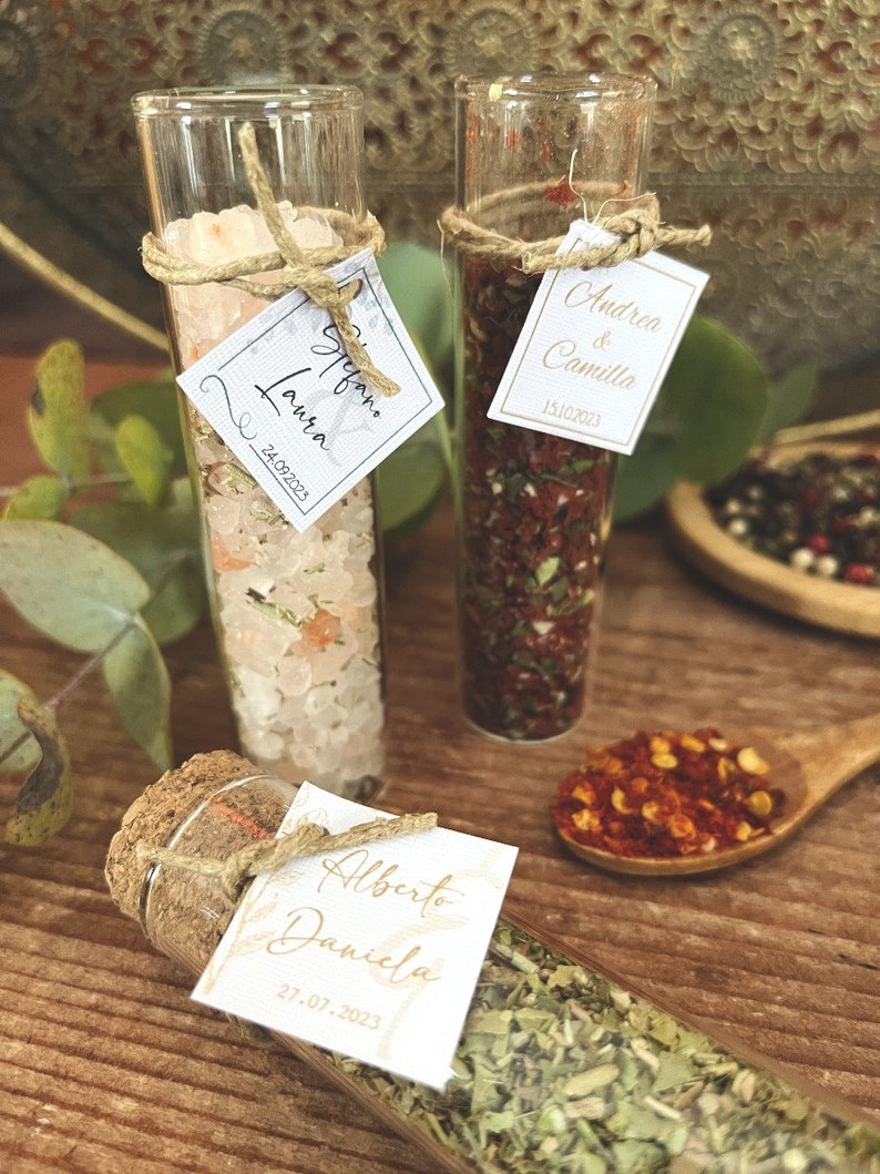 Custom Test Tube Wedding Favors Bonbonniere Spicy - Etsy