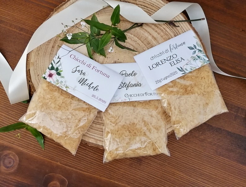 Wedding Toss Wedding Confetti Wedding Rice Rice Mini Bags - Etsy