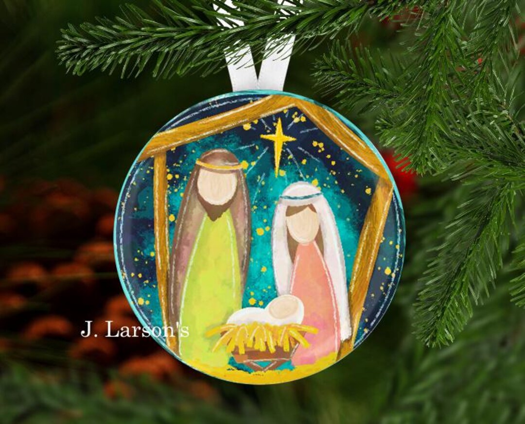 Nativity Christmas Ornament, Secret Santa Gift, Stocking Stuffer, Baby ...