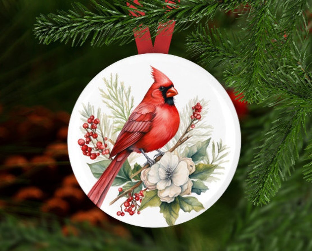 Cardinal Christmas Ornament, Secret Santa, Stocking Stuffer, Cardinal ...