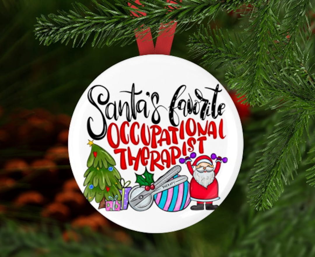 Occupational Therapist Gift, Occupational Therapist Christmas Ornament ...