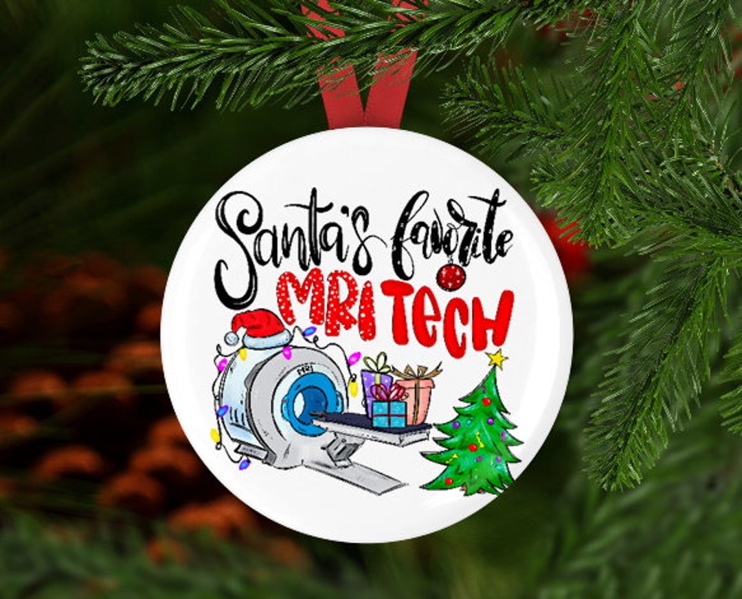 MRI Tech Christmas Ornament, MRI Tech Gift, Christmas Ornament, MRI ...