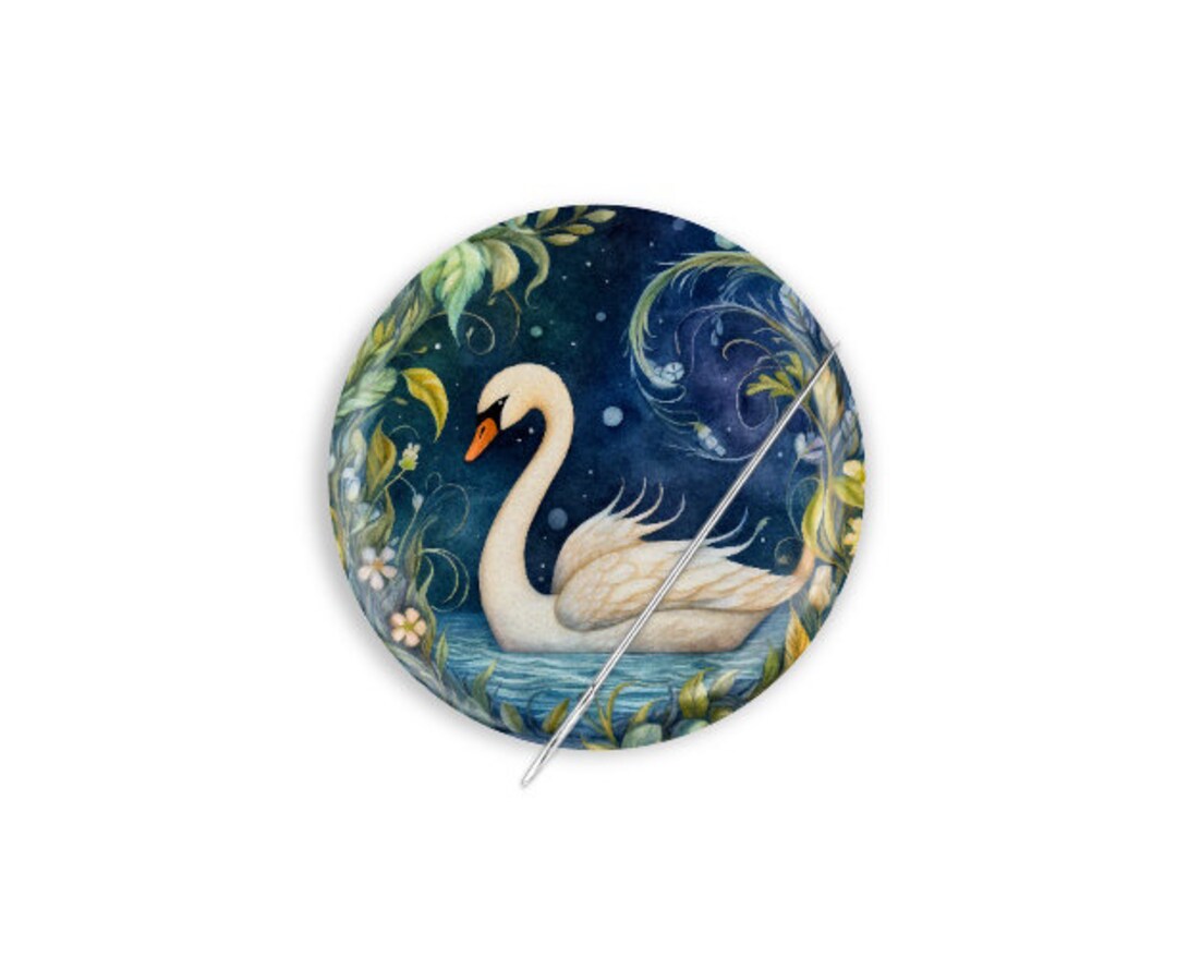 Needle Minder, Needle Keeper, Swan Needle Minder, Cross Stitch Needle ...