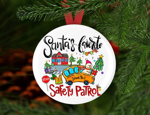 Safety Patrol Gift, Safety Patrol Ornament, Safety Patrol Christmas ...