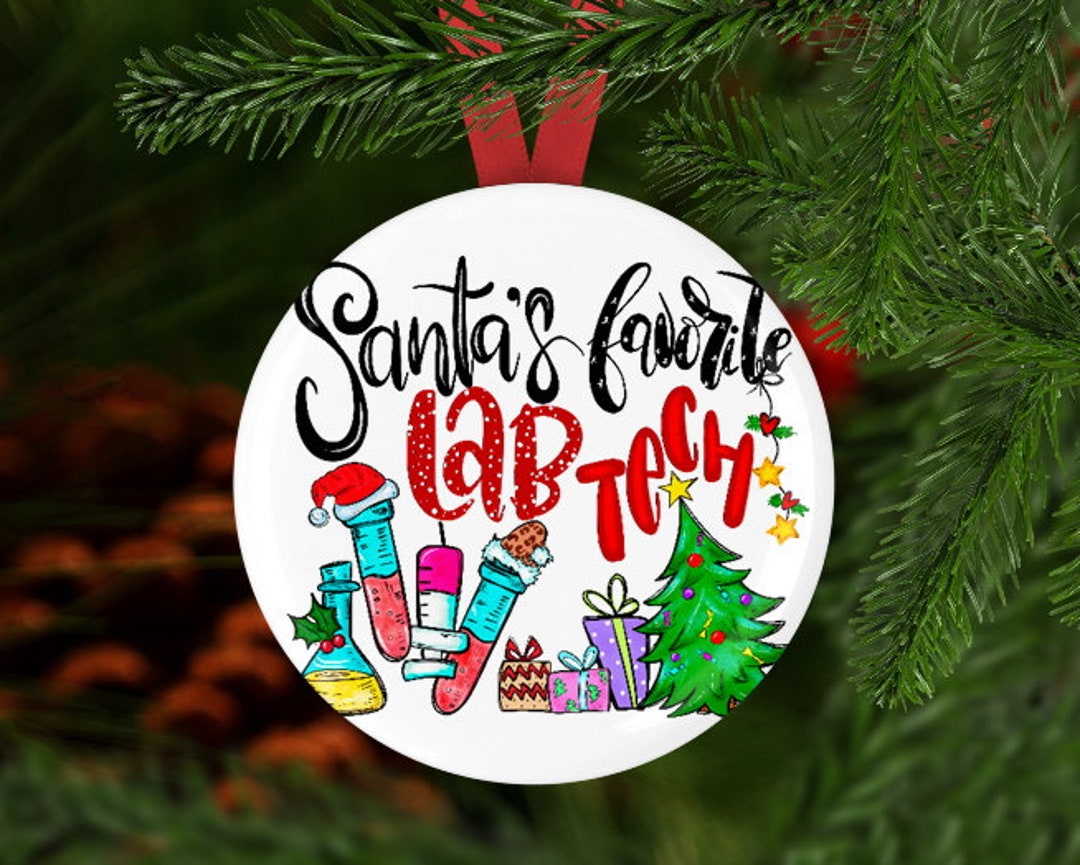 Lab Tech Christmas Ornament, Lab Tech Gift, Gift for Lab Tech, Lab Tech ...