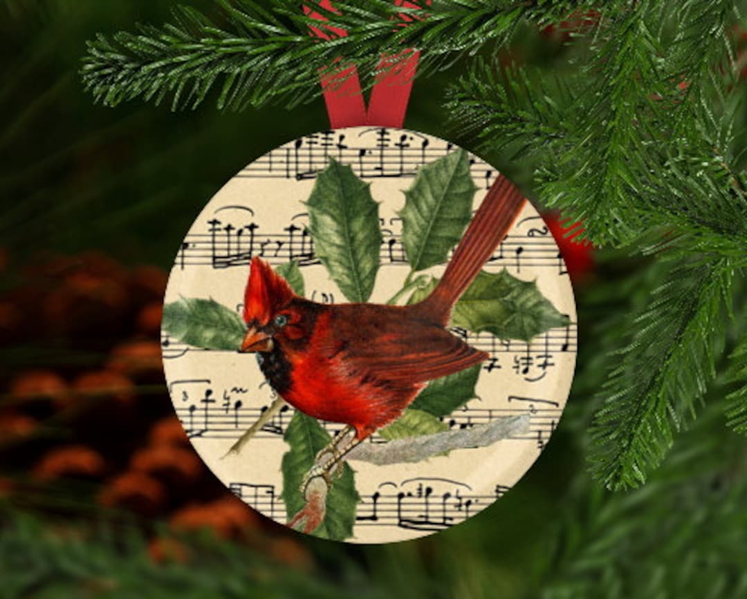 Cardinal Christmas Ornament, Cardinal Secret Santa Gift, Cardinal ...