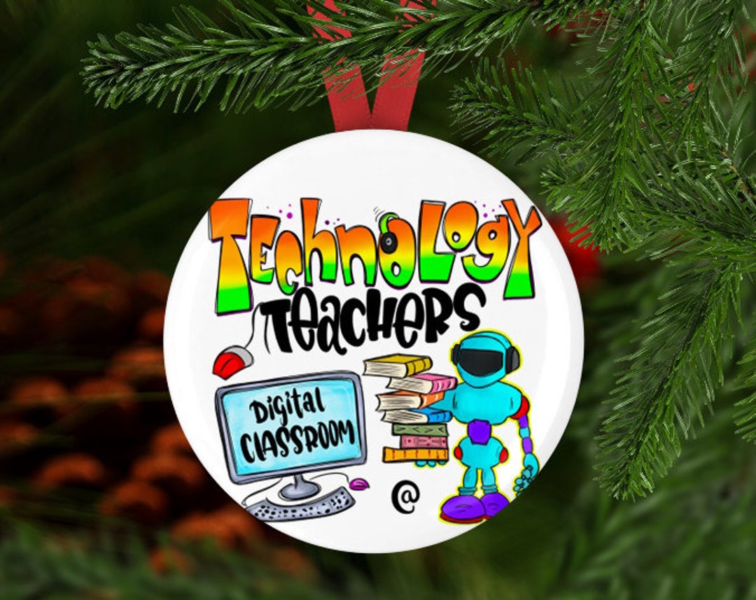 Technology Teacher Ornament, Technology Teacher Gift, Computer Teacher ...
