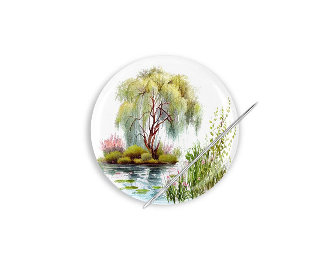 Needle Minder, Tree Needle Minder, Spring Needle Minder, Cross Stitch ...