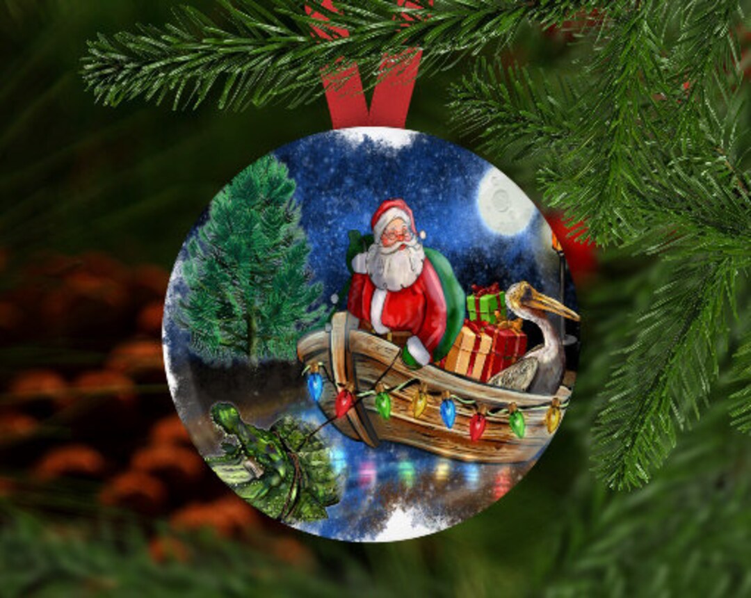 Louisiana Ornament, Louisiana Christmas Ornament, Swamp Christmas ...