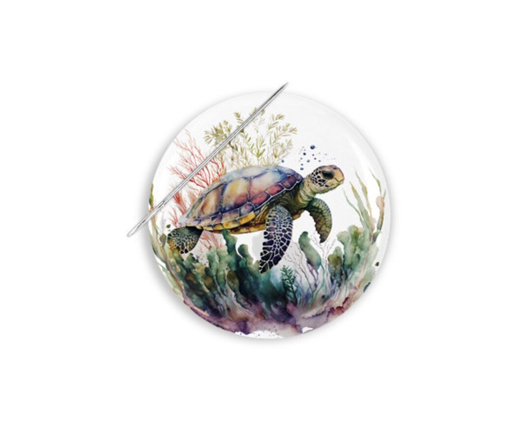 Sea Turtle Needle Minder, Ocean Needle Minder, Coastal Needle Magnet ...