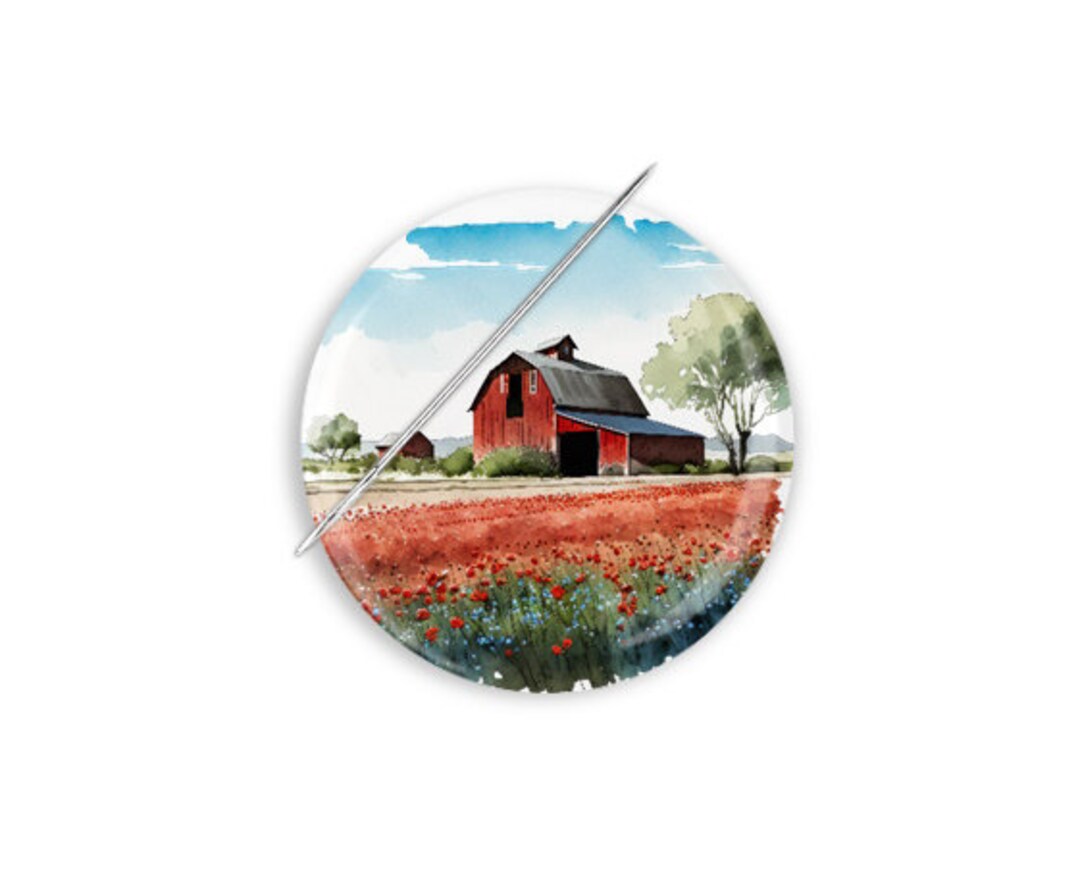 Farm Needle Minder, Barn Needle Minder, Farmhouse Needle Minder, Farm ...