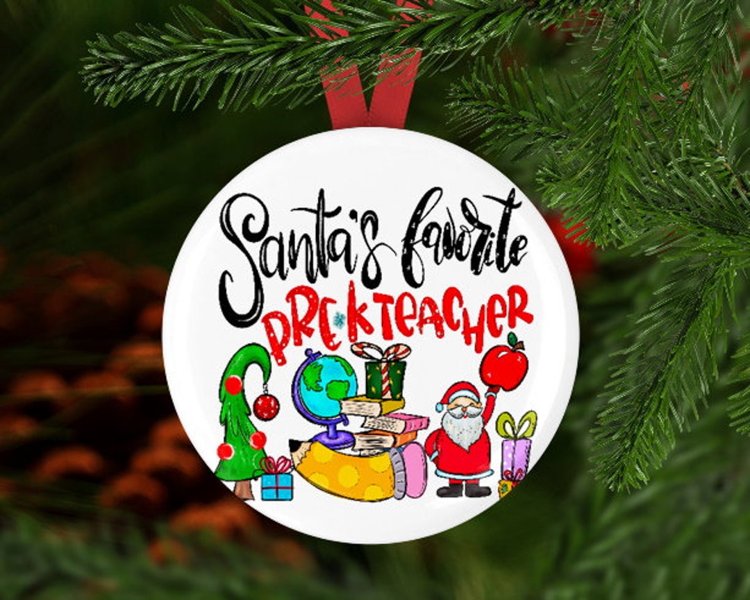 Prek Teacher Ornament, Prek Teacher Gift, Teacher Gift, Teacher Secret ...