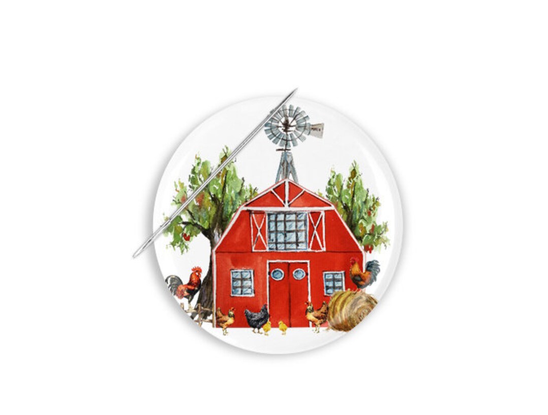 Farm Needle Minder, Barn Needle Minder, Farmhouse Needle Minder, Farm ...