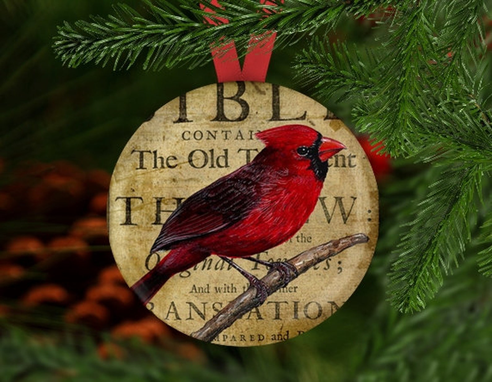 Cardinal Christmas Ornament, Secret Santa, Stocking Stuffer, Cardinal ...