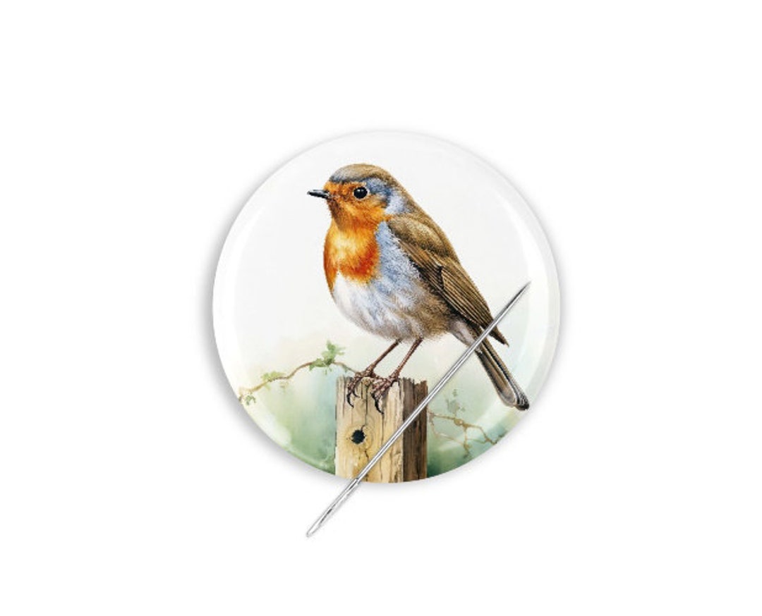 Needle Minder, Needle Keeper, Robin Needle Minder, Cross Stitch Needle ...