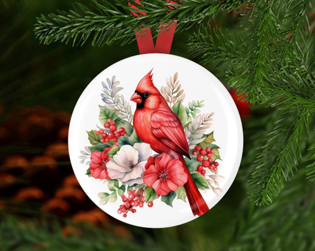 Cardinal Christmas Ornament, Secret Santa, Stocking Stuffer, Cardinal ...