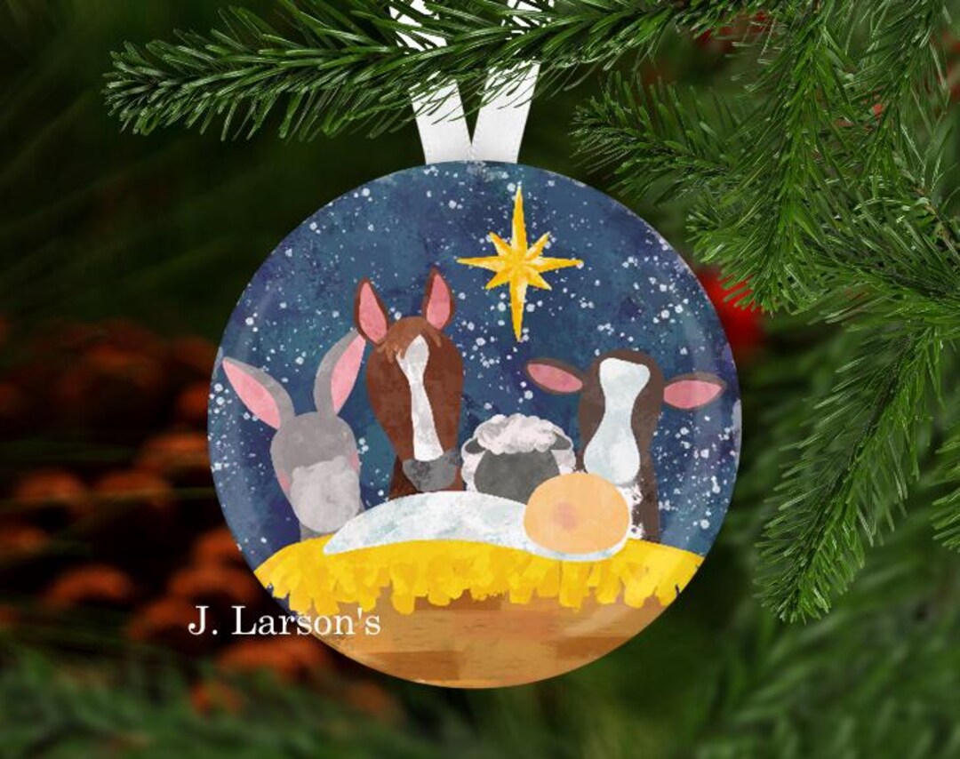 Nativity Christmas Ornament, Secret Santa Gift, Stocking Stuffer, Baby ...