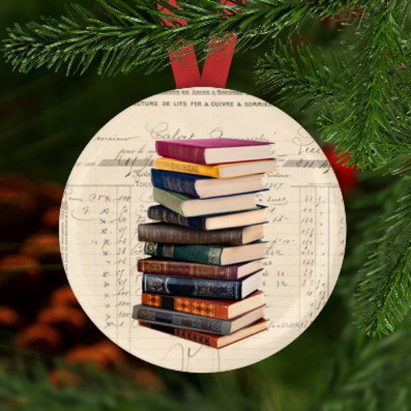Book Ornament - Etsy