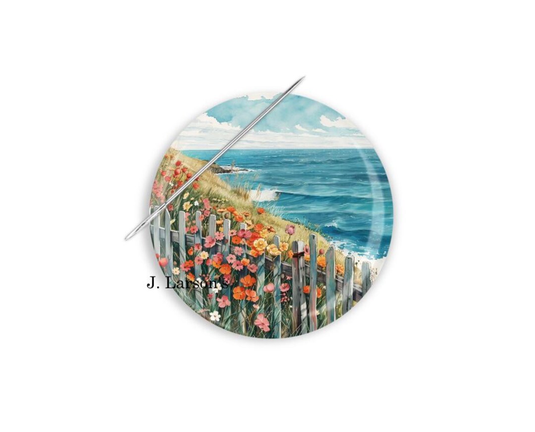 Ocean Needle Minder, Beach Needle Minder, Flower Needle Minder, Beach ...