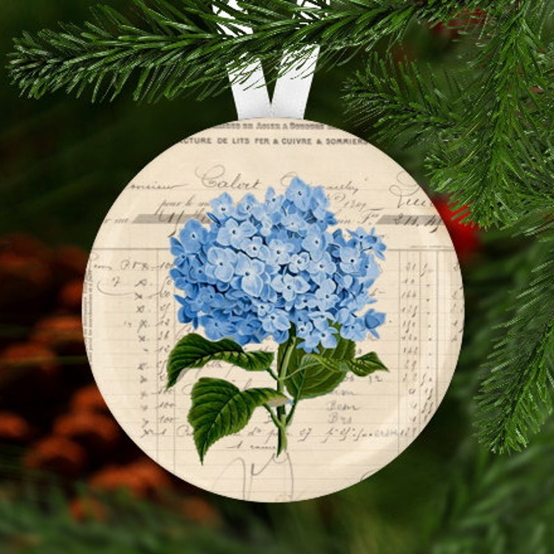 Hydrangea Ornament - Etsy
