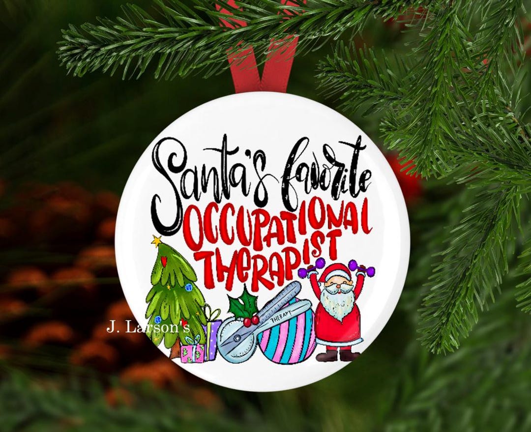 Occupational Therapist Gift, Occupational Therapist Christmas Ornament ...