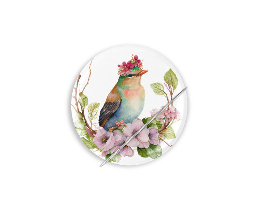 Needle Minder, Needle Keeper, Bird Needle Minder, Cross Stitch Needle ...