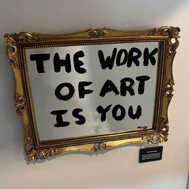 The Work of Art is You Wall Art. - Etsy