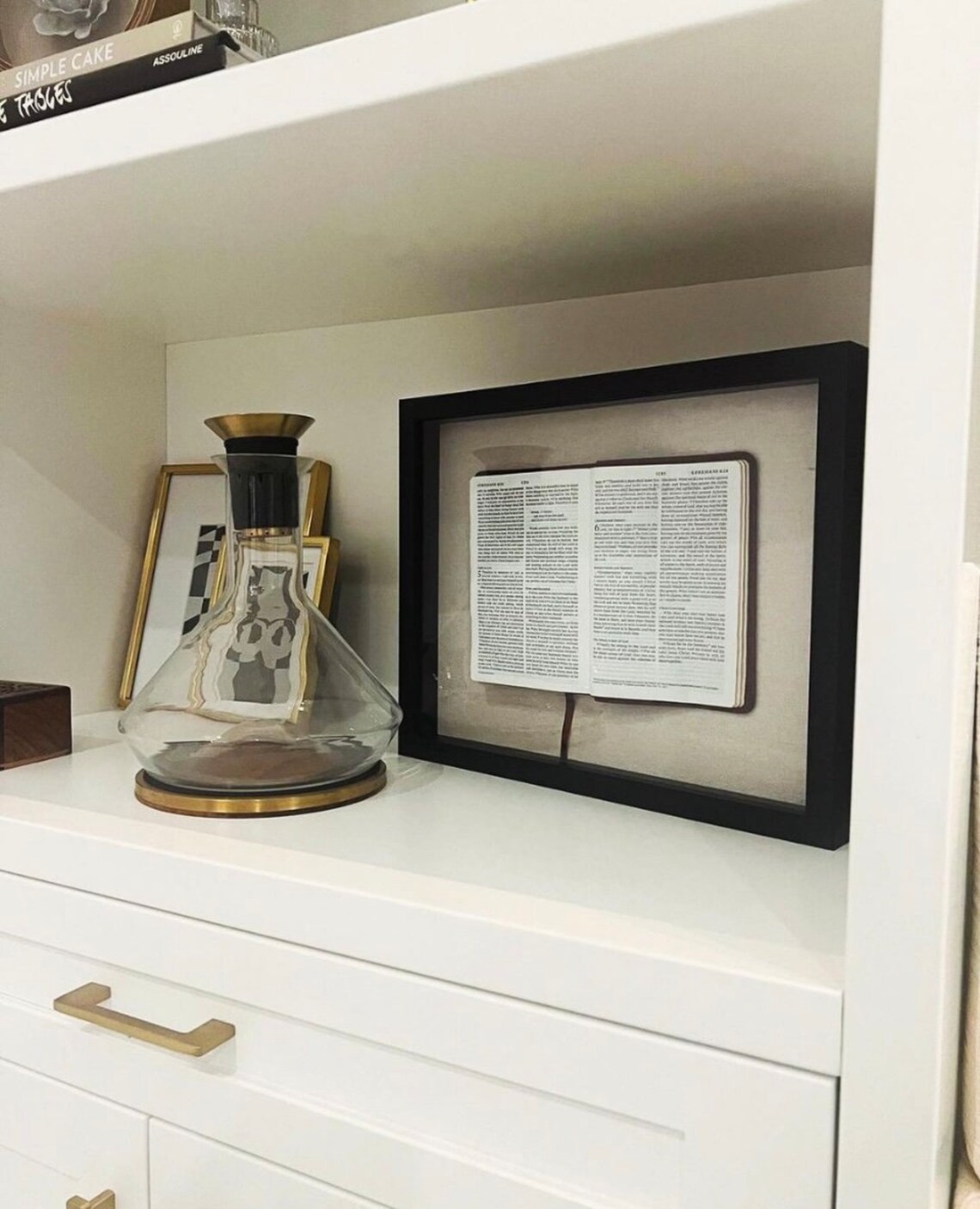 Spiritual Gift/custom Framed Bible Open to Fave Verse W/placard ...