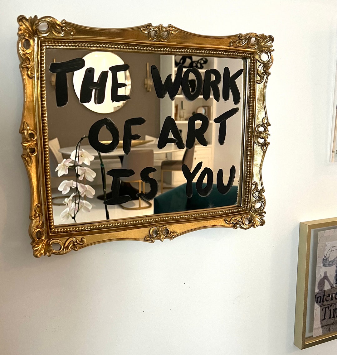 The Work of Art is You Wall Art. - Etsy