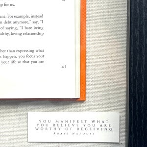 Custom Framed and Mounted Book Open to Favorite Quote-unique Gift/home ...