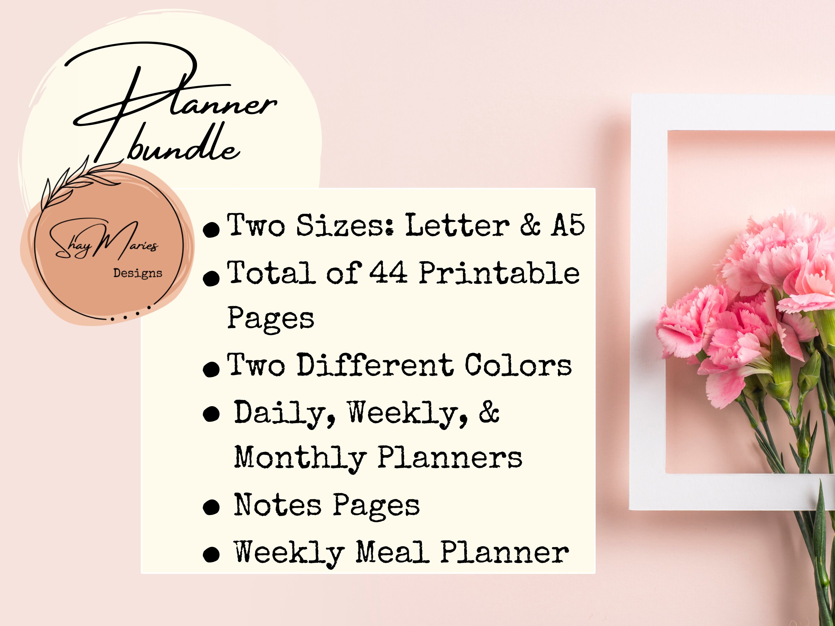 Printable Planner Watercolor Bird Bundle Instant Digital Download Daily ...