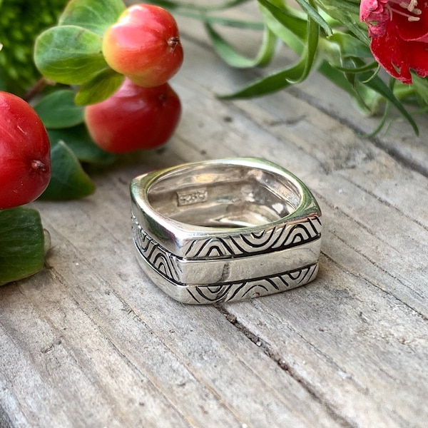 Square Band Ring - Etsy