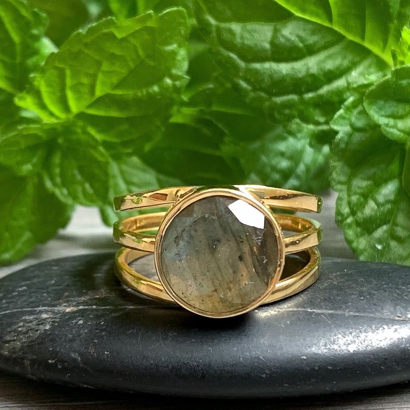 Labradorite Ring - Etsy
