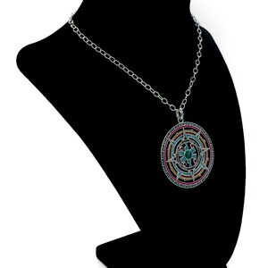 Vintage Mayan Aztec Sterling Silver Multi Gemstone Enamel - Etsy