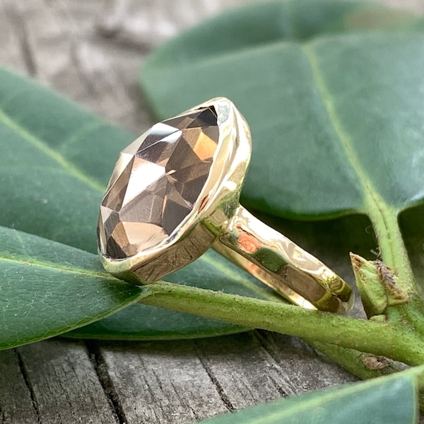 Smokey Quartz Ring - Etsy