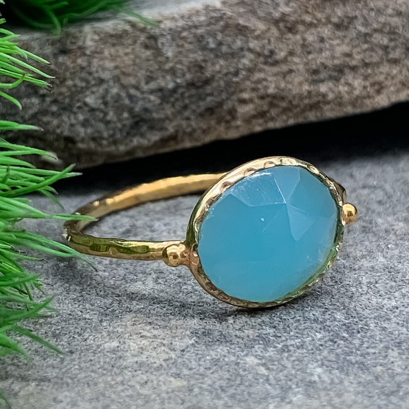 Chalcedony Ring - Etsy