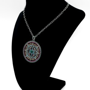 Vintage Mayan Aztec Sterling Silver Multi Gemstone Enamel - Etsy