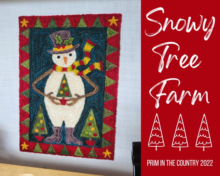 Snowy Tree Farm Pdf/digital Punch Needle Pattern - Etsy