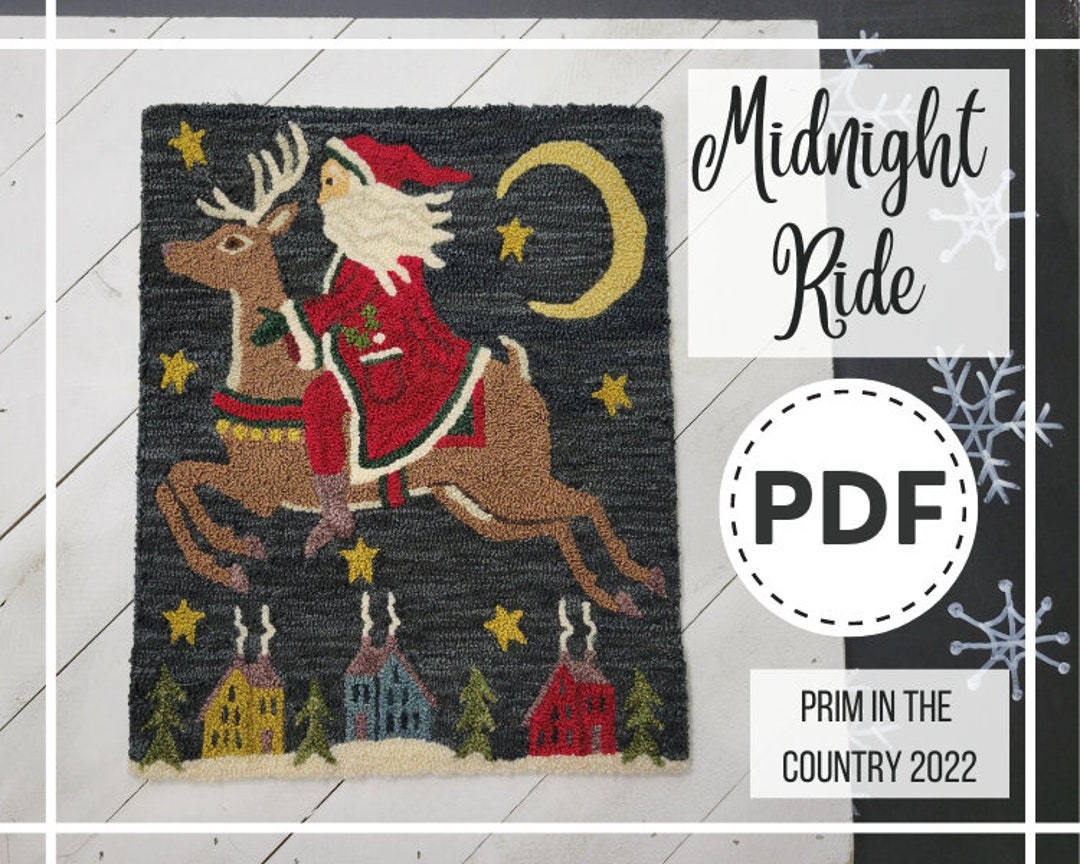 Midnight Ride Pdf/digital Punch Needle Pattern - Etsy