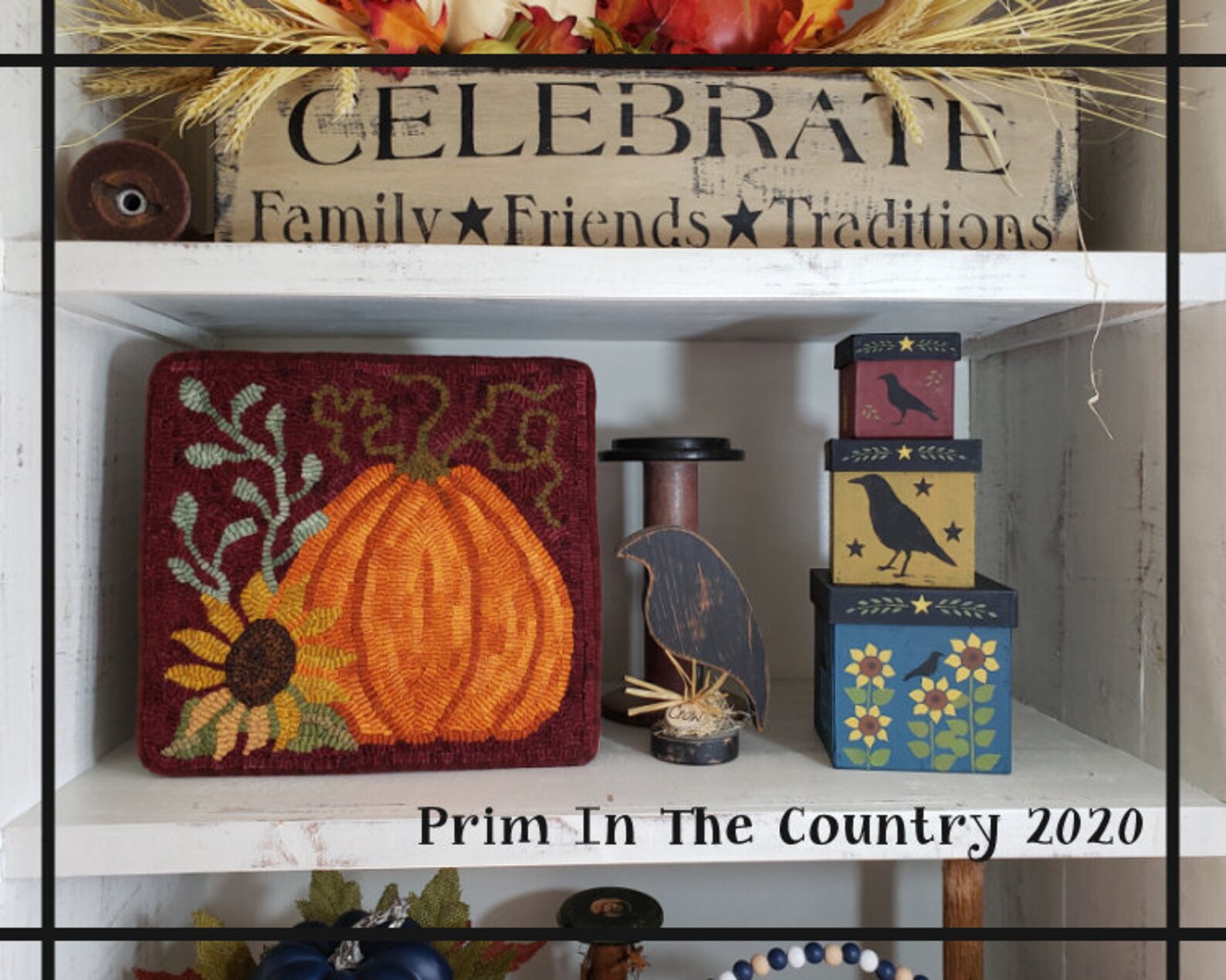 Autumn Harvest Pdf/digital Rug Hooking Pattern - Etsy