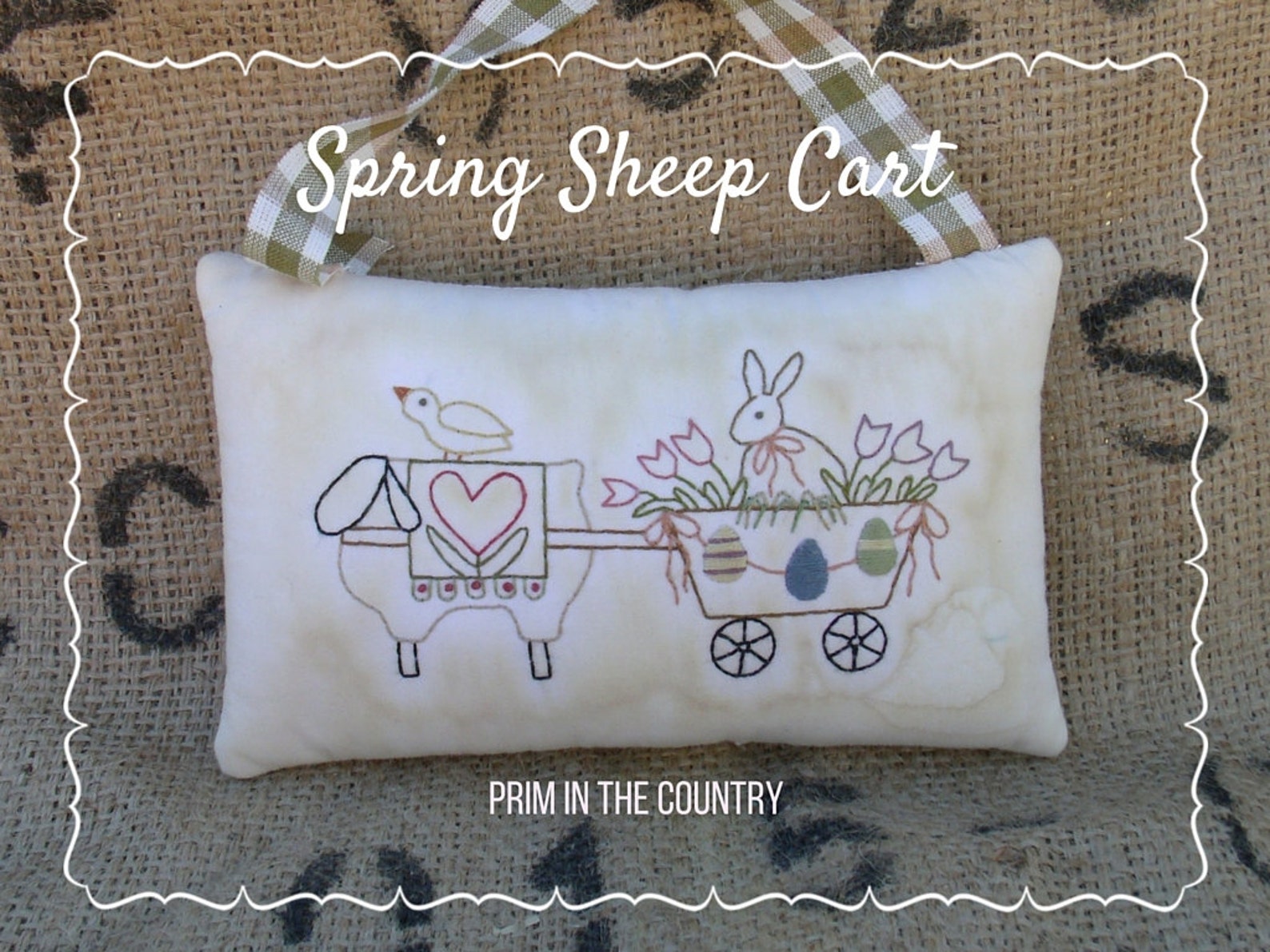 Spring Sheep Cart Stitchery Pdf/digital Pattern - Etsy