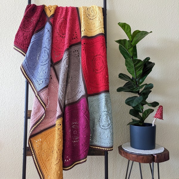 Crochet Mandala Blanket - Etsy