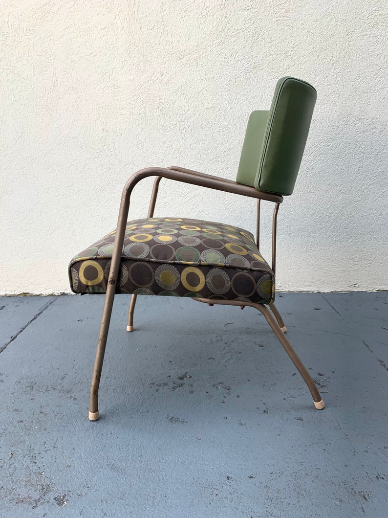 Cool Mid Mod Industrial Metal Lounge Chair (see Shipping Info in the ...