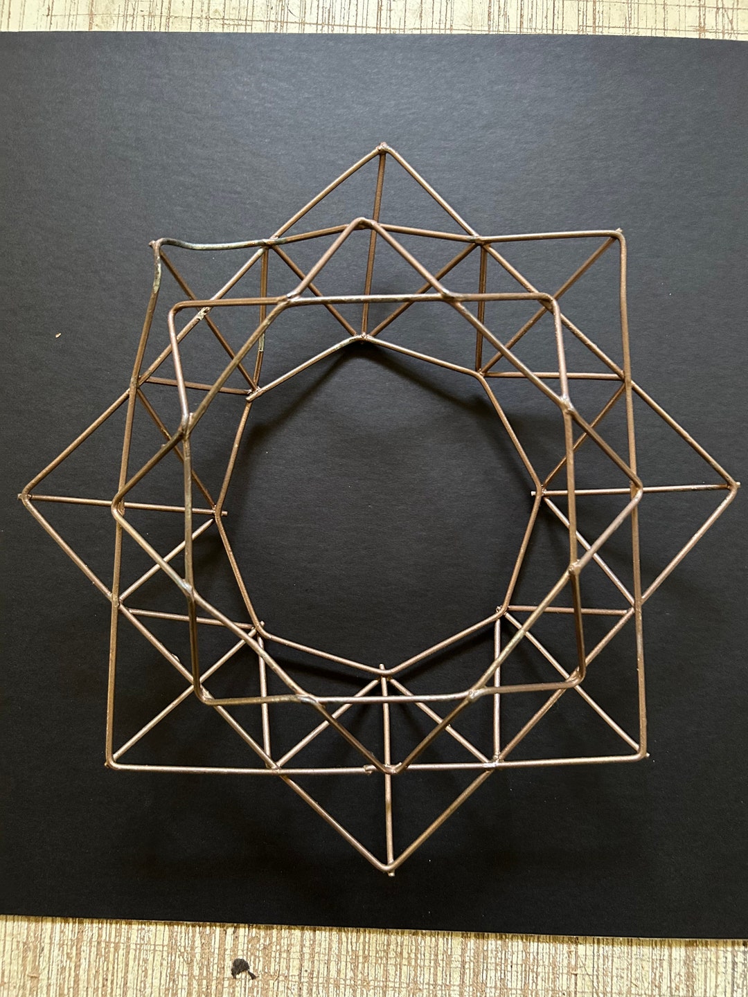 Wire Geometric Star Wall Ornament - Etsy