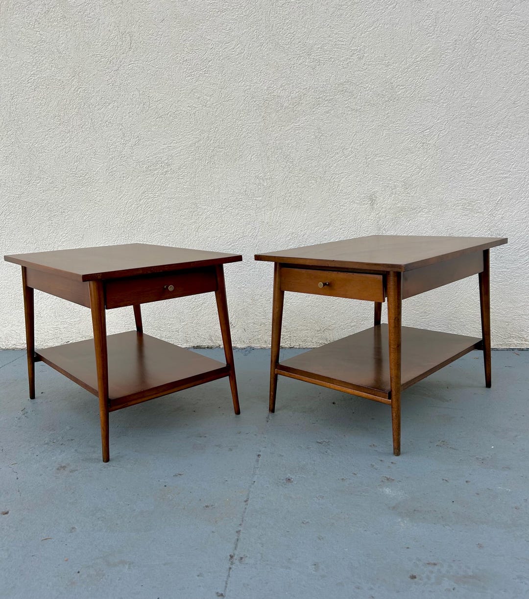 Pair of Vintage MCM End Tables Planner Group by Paul Mccobb - Etsy