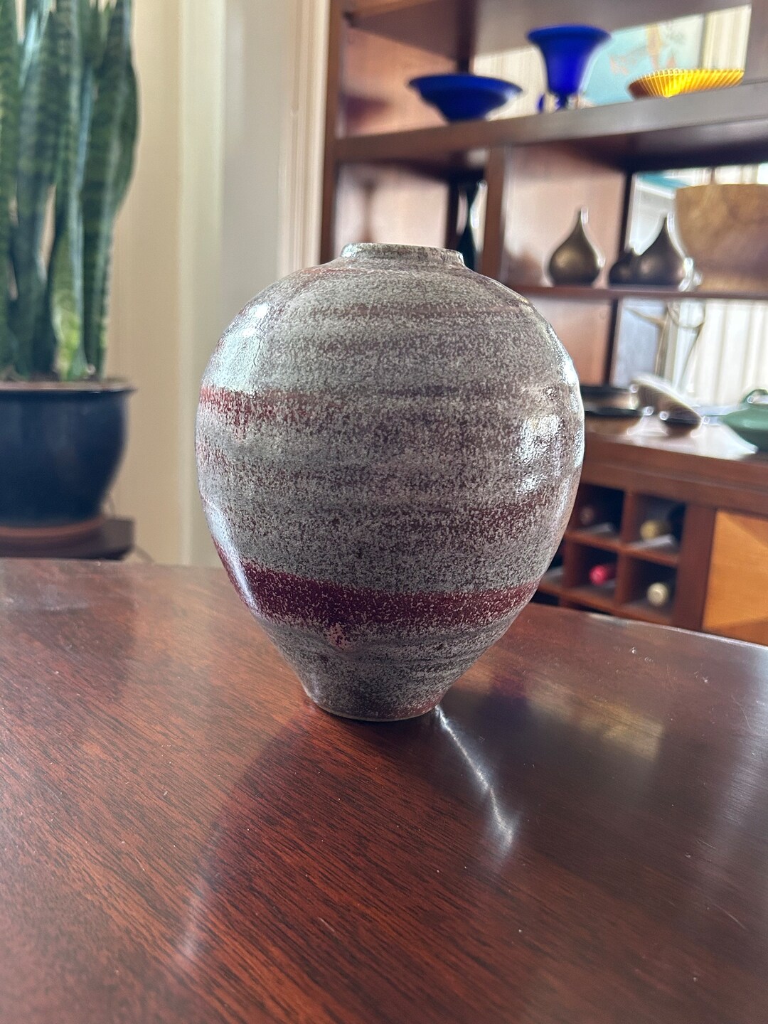 Fine Textured Glazed Ceramic Collectible Vase - Etsy