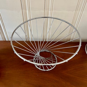 Modern Twisted Chrome Wire Basket Vase - Etsy