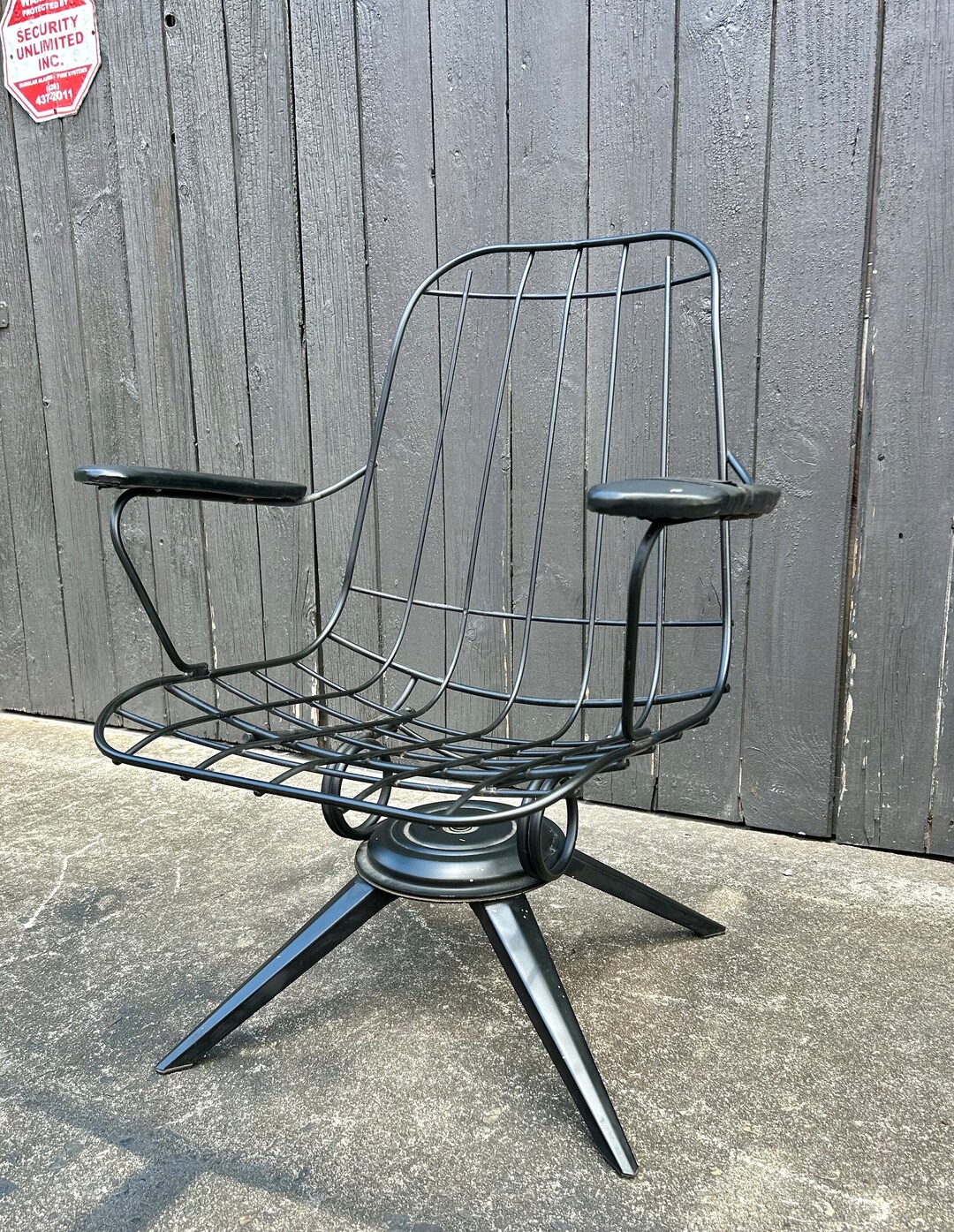 Mid Century Modern Homecrest Wire Patio Rocking Chair (see Description ...