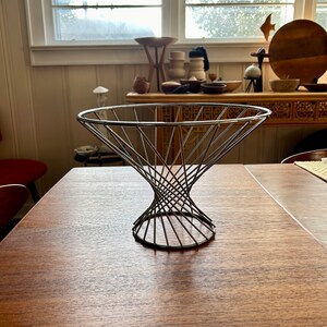 Modern Twisted Chrome Wire Basket Vase - Etsy